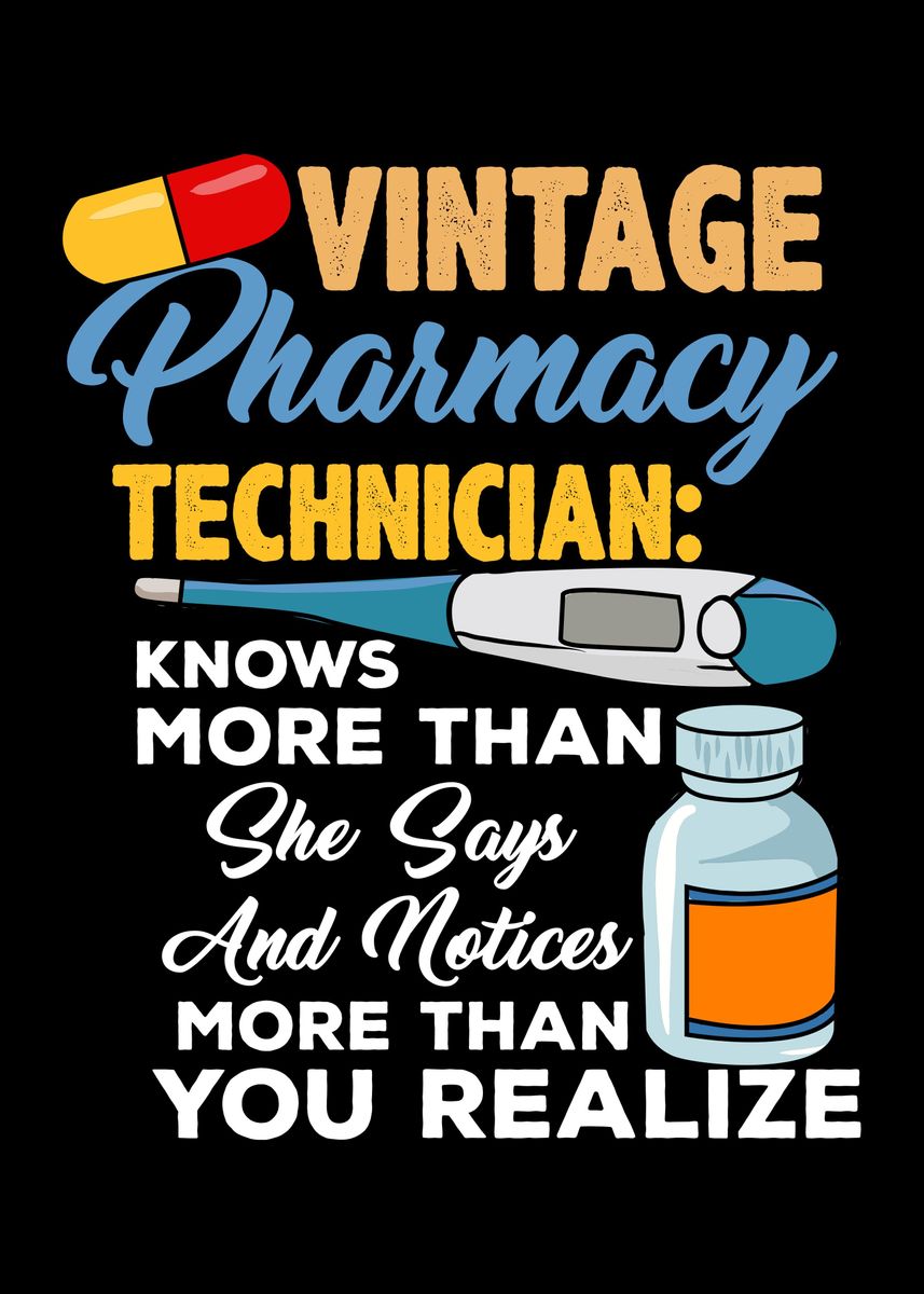 'Vintage Pharmacy' Poster, picture, metal print, paint by Uwe Seibert ...