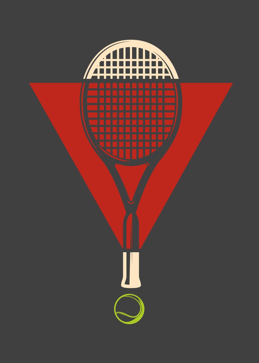 'Rackets Balls Cool' Poster, picture, metal print, paint by ...