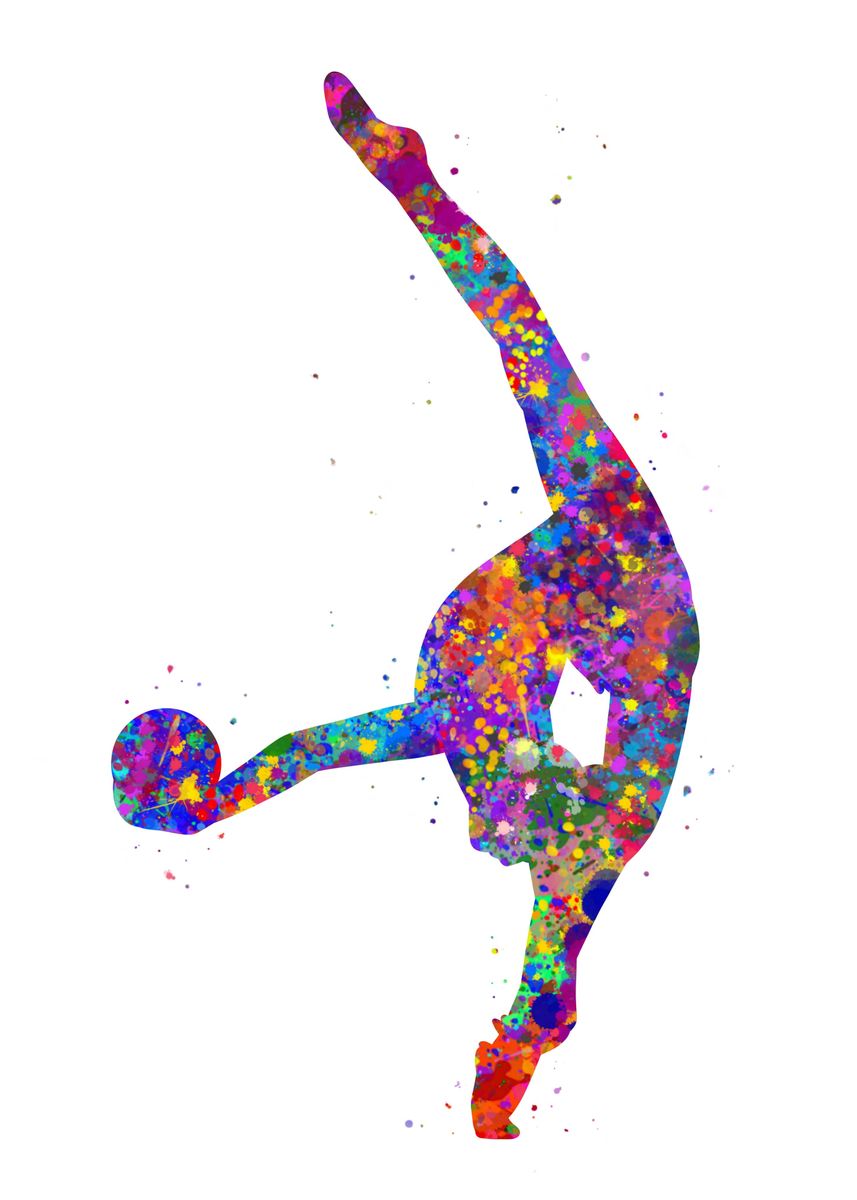 'Rhythmic gymnastics ball' Poster, picture, metal print, paint by Yahya ...