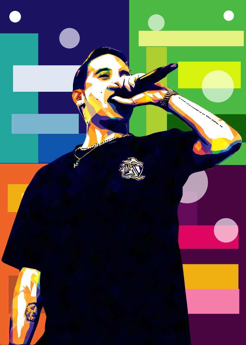 'G Eazy ' Poster, picture, metal print, paint by Faa Ness | Displate