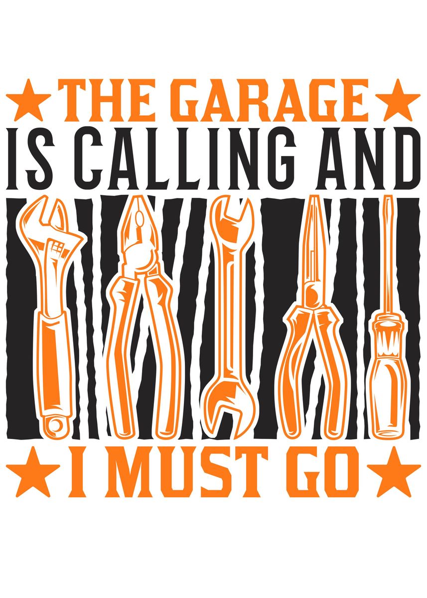 'Car Mechanic Saying' Poster, picture, metal print, paint by ...