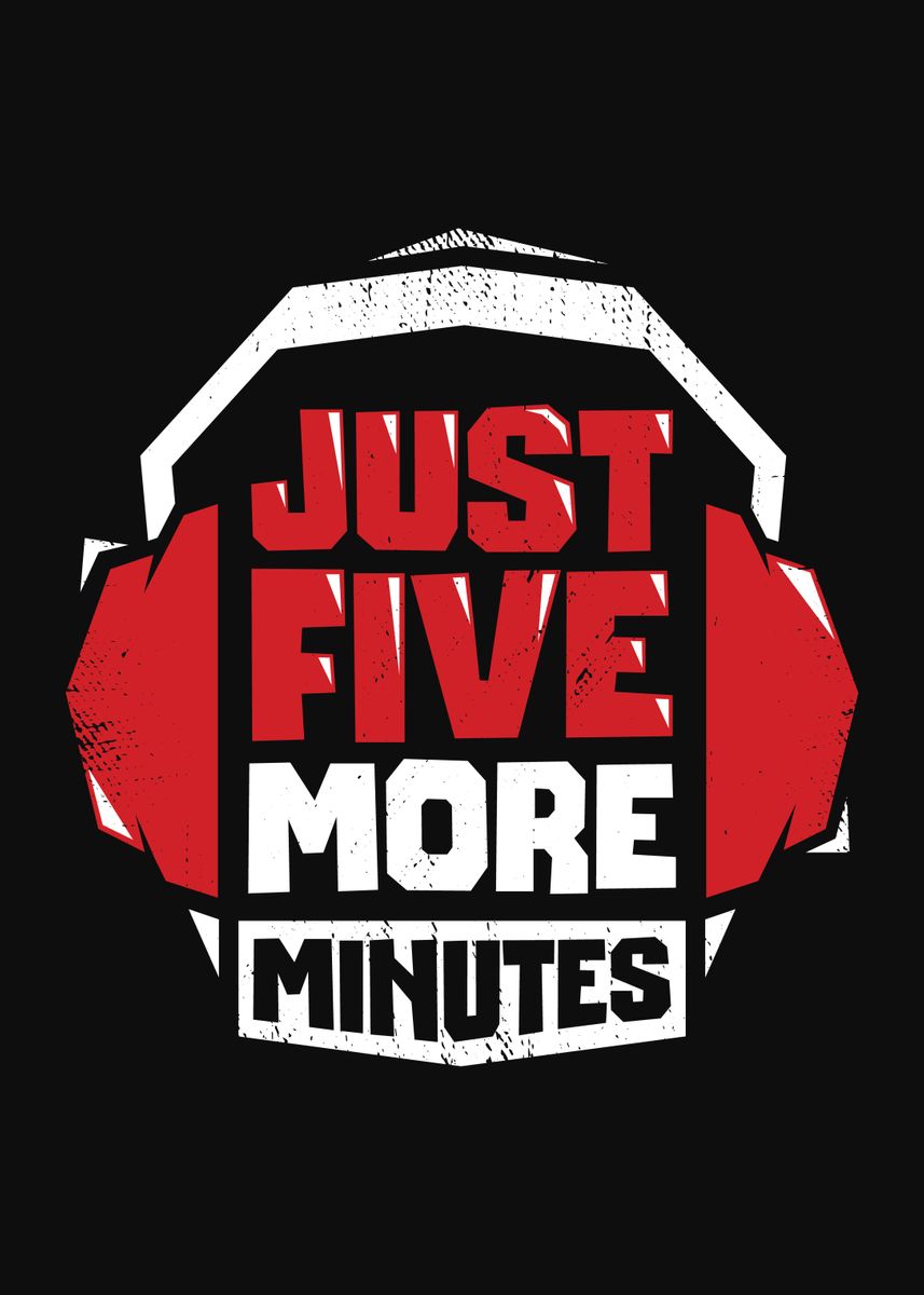 'Just Five More Minutes' Poster, picture, metal print, paint by Marcel ...