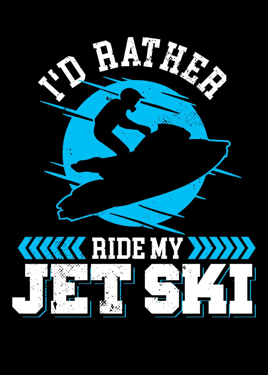 'Jetski Jetboot Water' Poster, picture, metal print, paint by ...