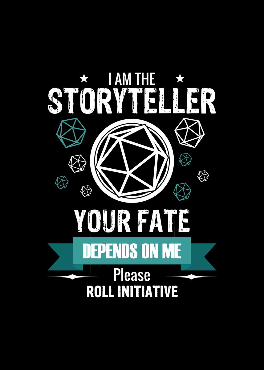 'I am the Storyteller' Poster, picture, metal print, paint by Montasy ...