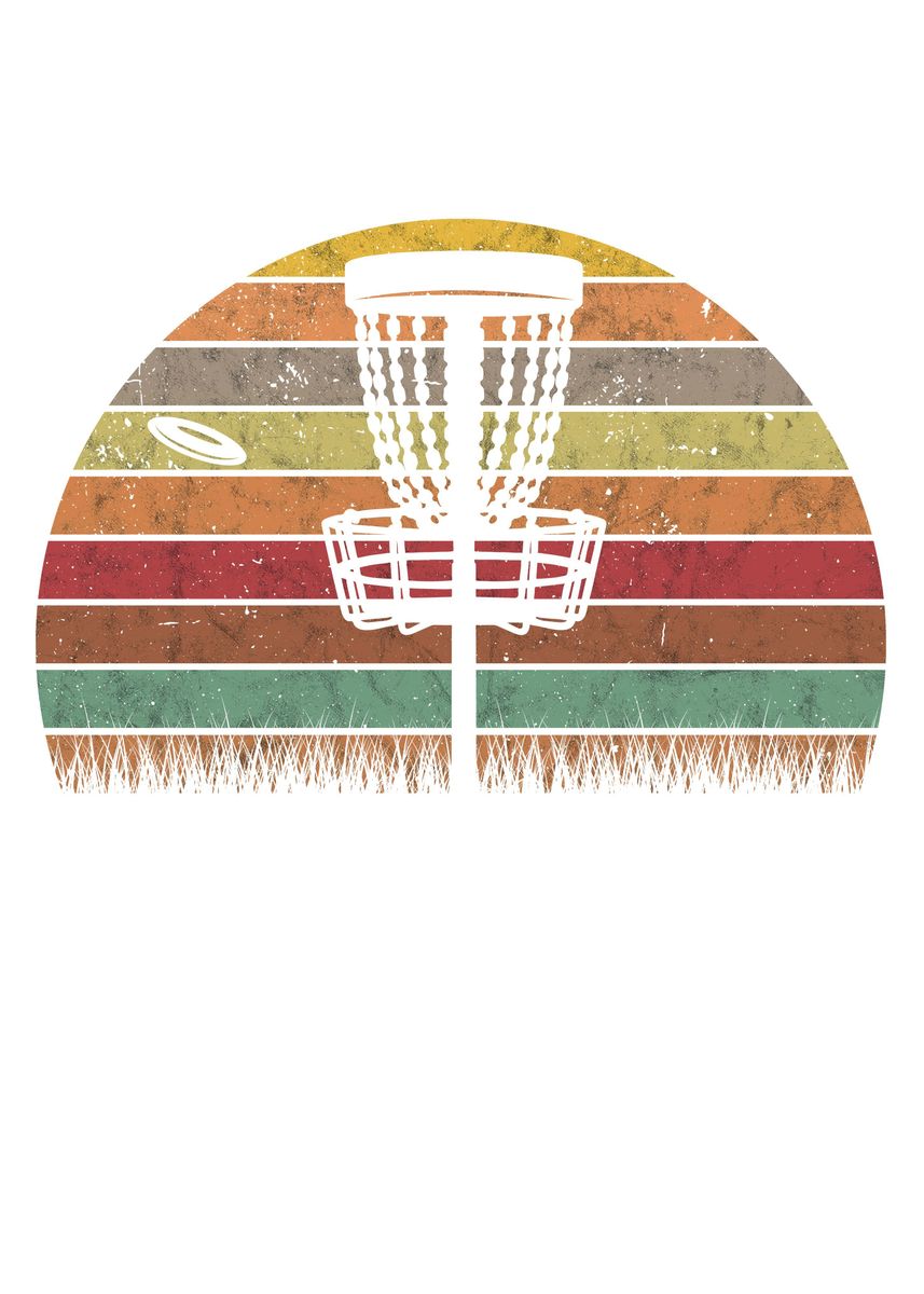 'Disc Golf Player Disk' Poster, picture, metal print, paint by ...