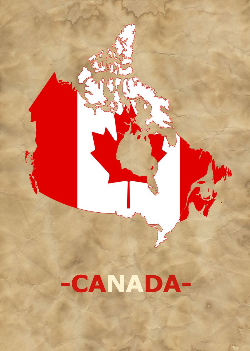 'CANADA' Poster, picture, metal print, paint by SHEIKH HUSSEIN | Displate