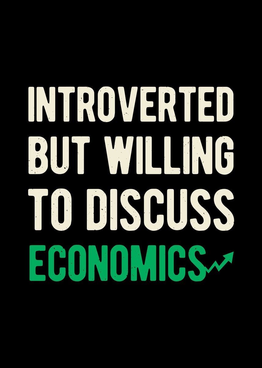 'Funny Economics' Poster, picture, metal print, paint by Visualz | Displate