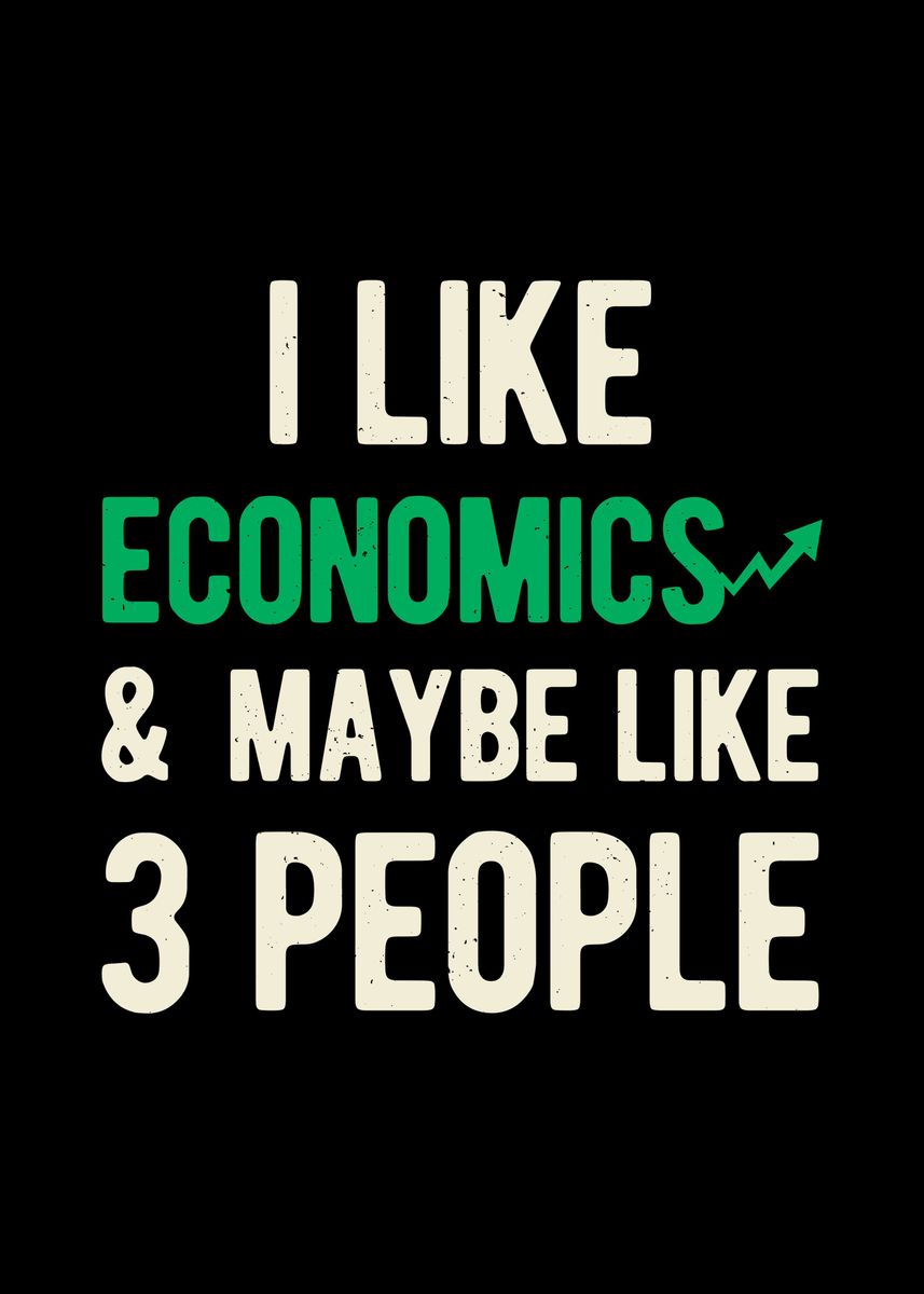 'Funny Economics' Poster, picture, metal print, paint by Visualz | Displate