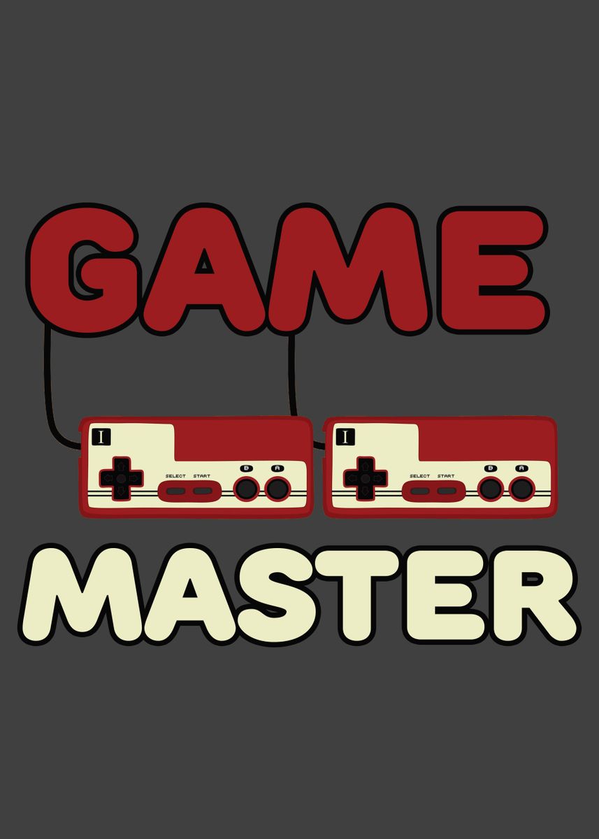 'Game controller Master' Poster, picture, metal print, paint by BeMi ...