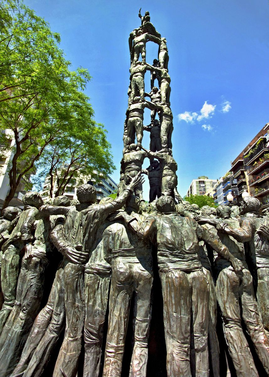 'The Castellers ' Poster by insideportugal | Displate