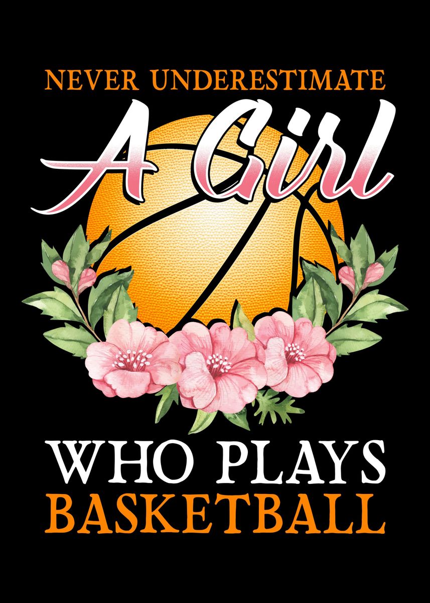 'Girl Plays Basketball' Poster by Cooldruck | Displate