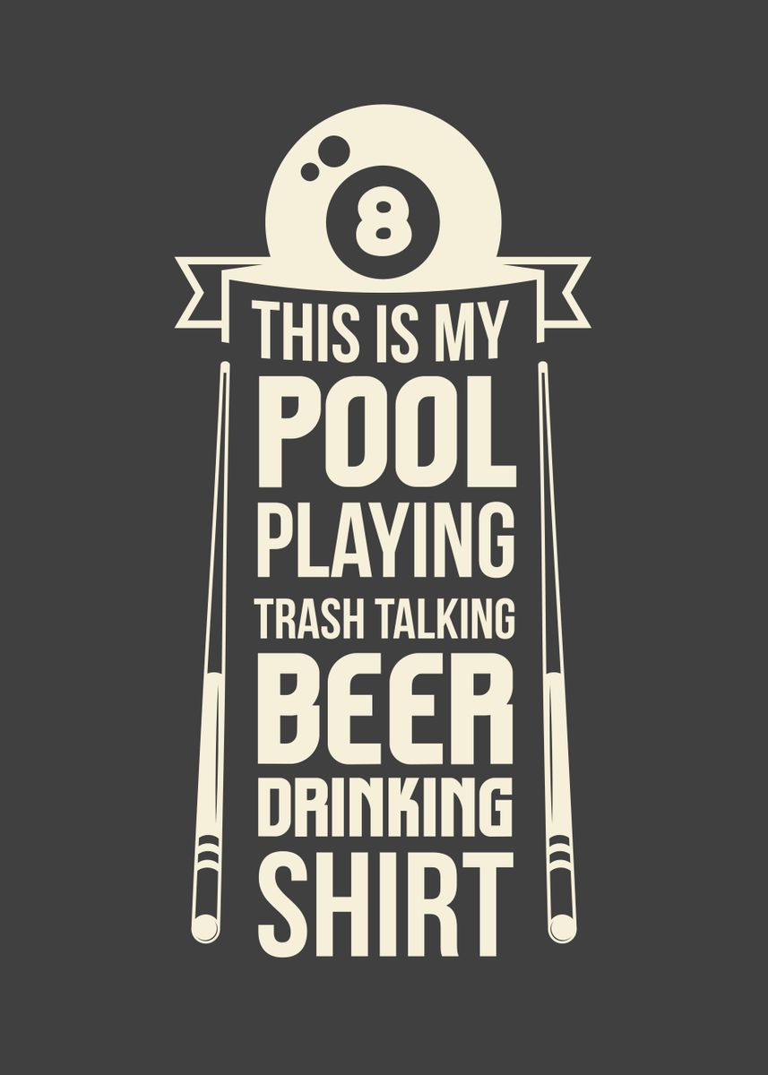 'Billiards 8 Ball Pool' Poster by MaximusDesigns | Displate