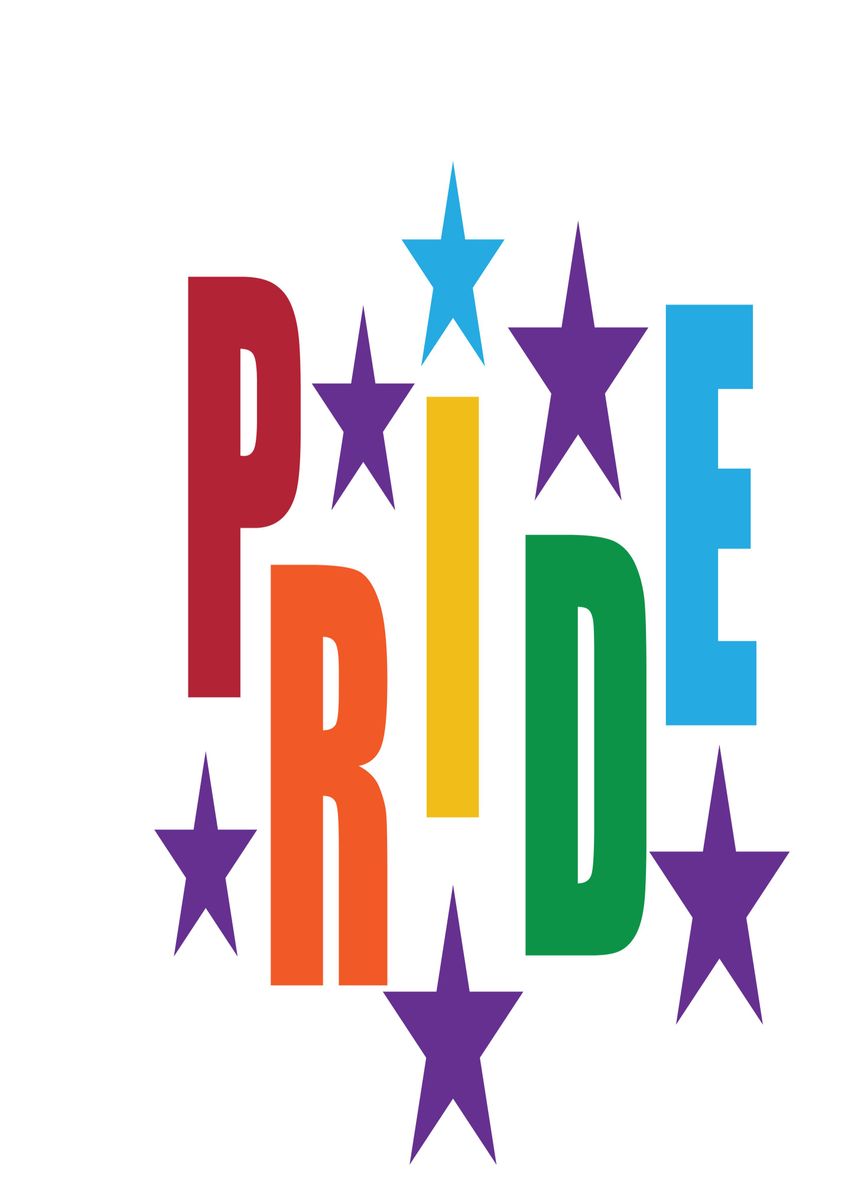 'PRIDE PRIDE STAR' Poster, picture, metal print, paint by di | Displate