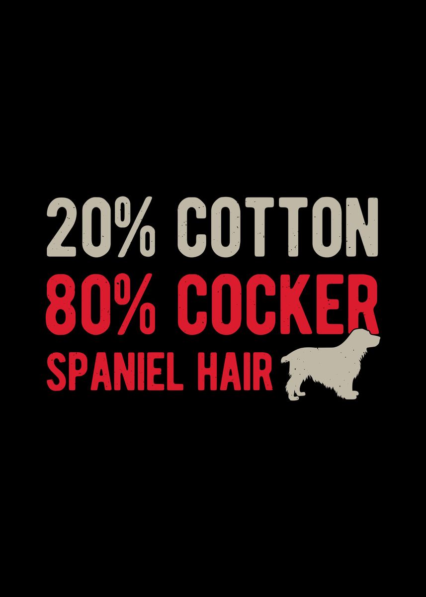 'Cocker Spaniel Funny' Poster by Visualz | Displate