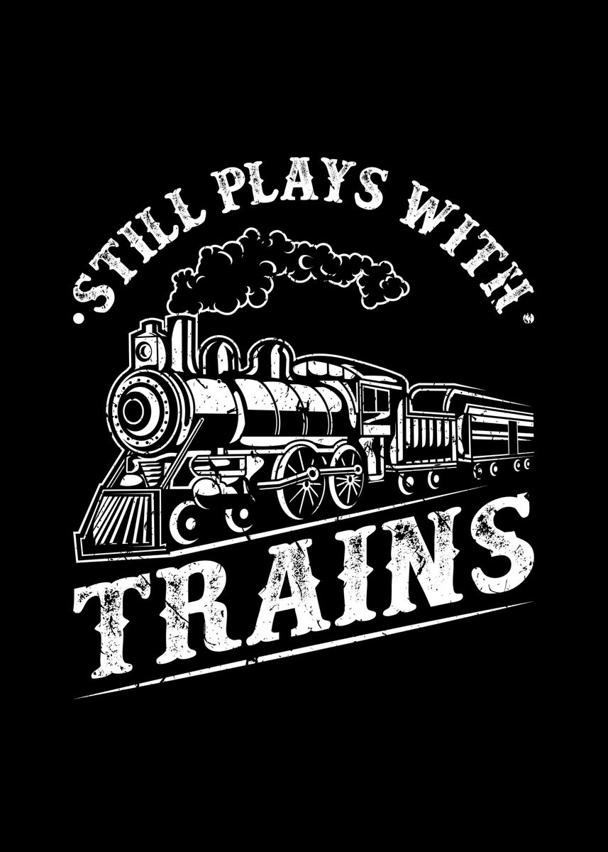 'Train Driver Railroad' Poster, picture, metal print, paint by ...