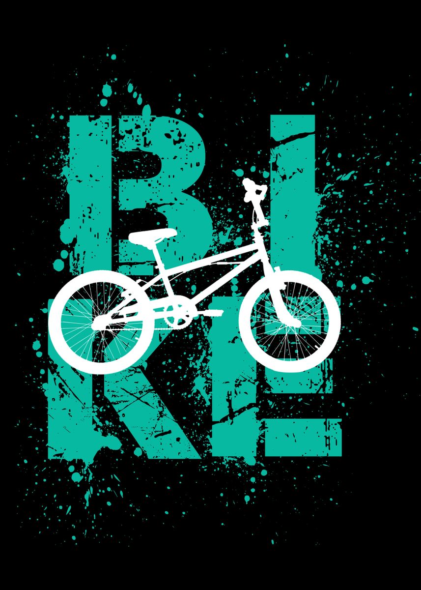 'Ride a Bike Cycling Tour' Poster, picture, metal print, paint by ...