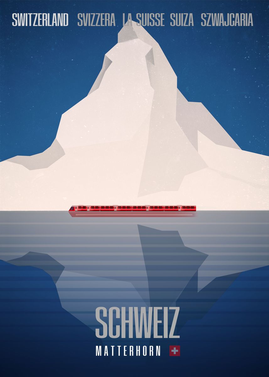 'Matterhorn Switzerland' Poster, picture, metal print, paint by Poster ...