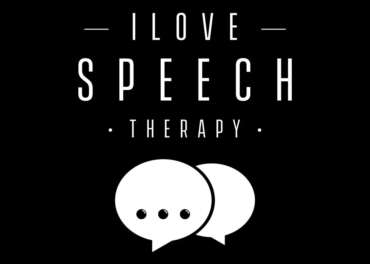 'I love Speech Therapy' Poster by dr3designs | Displate