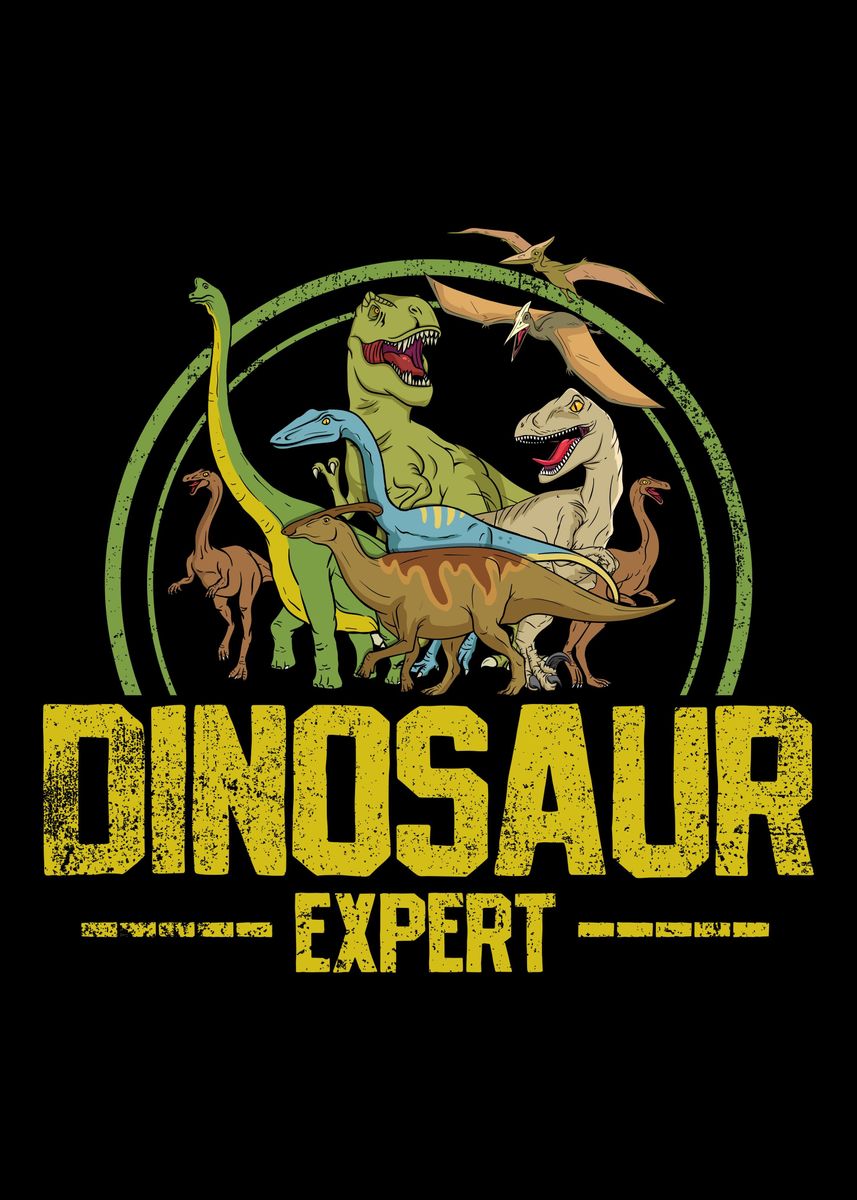 'Dinosaurs Paleontologist V' Poster, picture, metal print, paint by ...