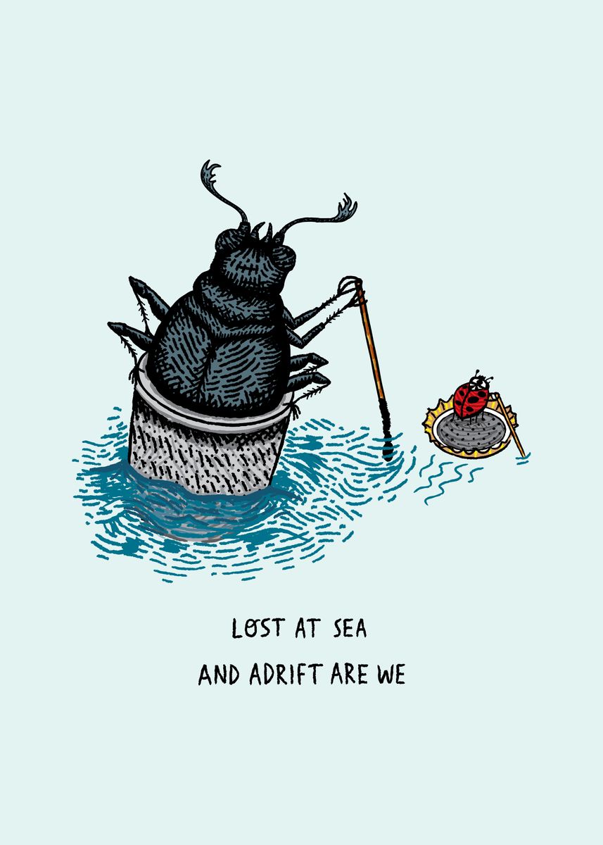 'Lost At Sea' Poster by Oliver Lake | Displate