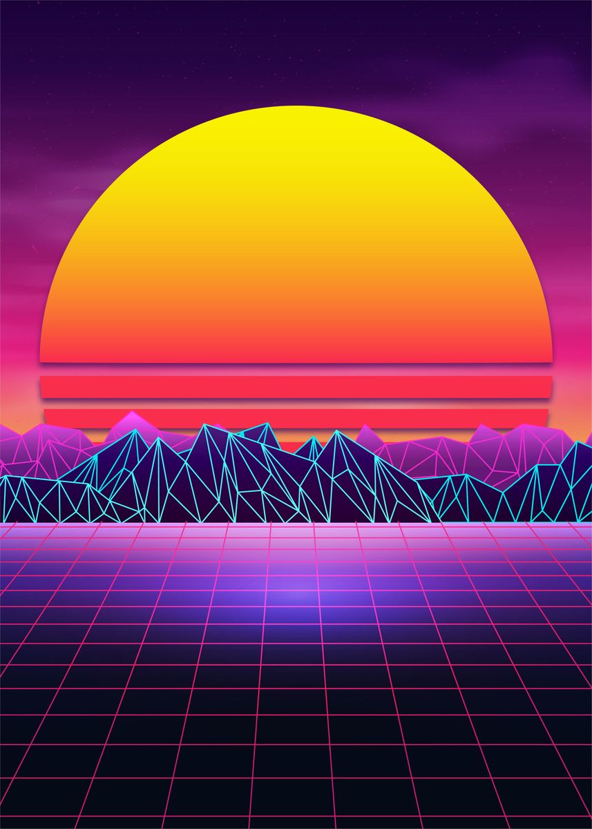 'Enchanting 80s Synthwave' Poster by EDM Project | Displate