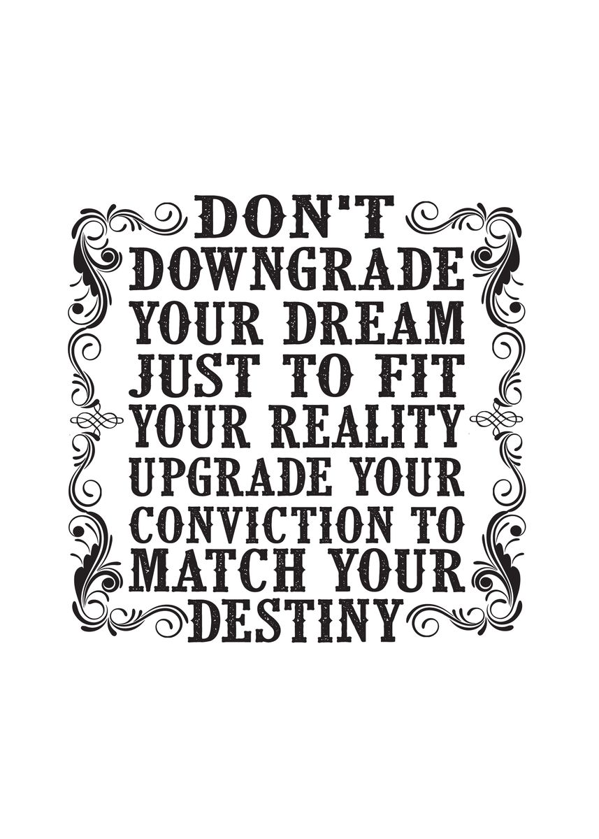 'Dream Slogan' Poster, picture, metal print, paint by Beone Digital ...