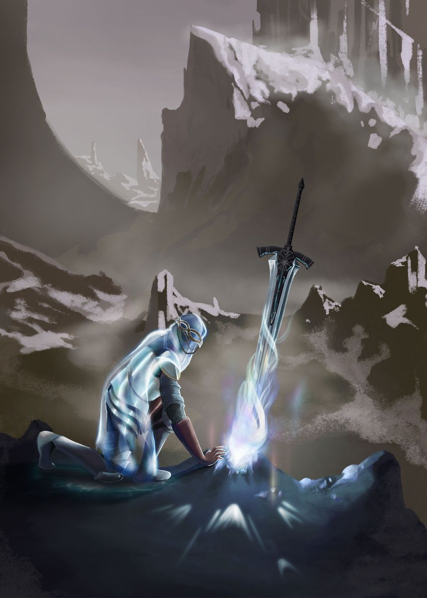 'Holy knight ' Poster by nirodraw | Displate