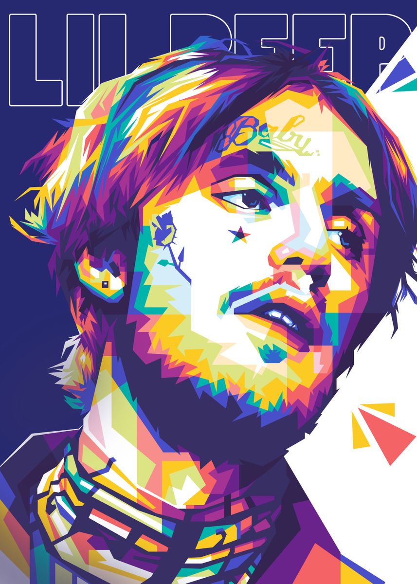 'Lil Peep Pop Art' Poster, picture, metal print, paint by Loxey | Displate