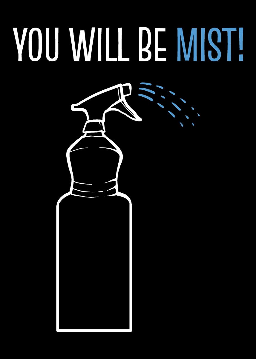'Be Mist Pun Maker Gift' Poster, picture, metal print, paint by ...