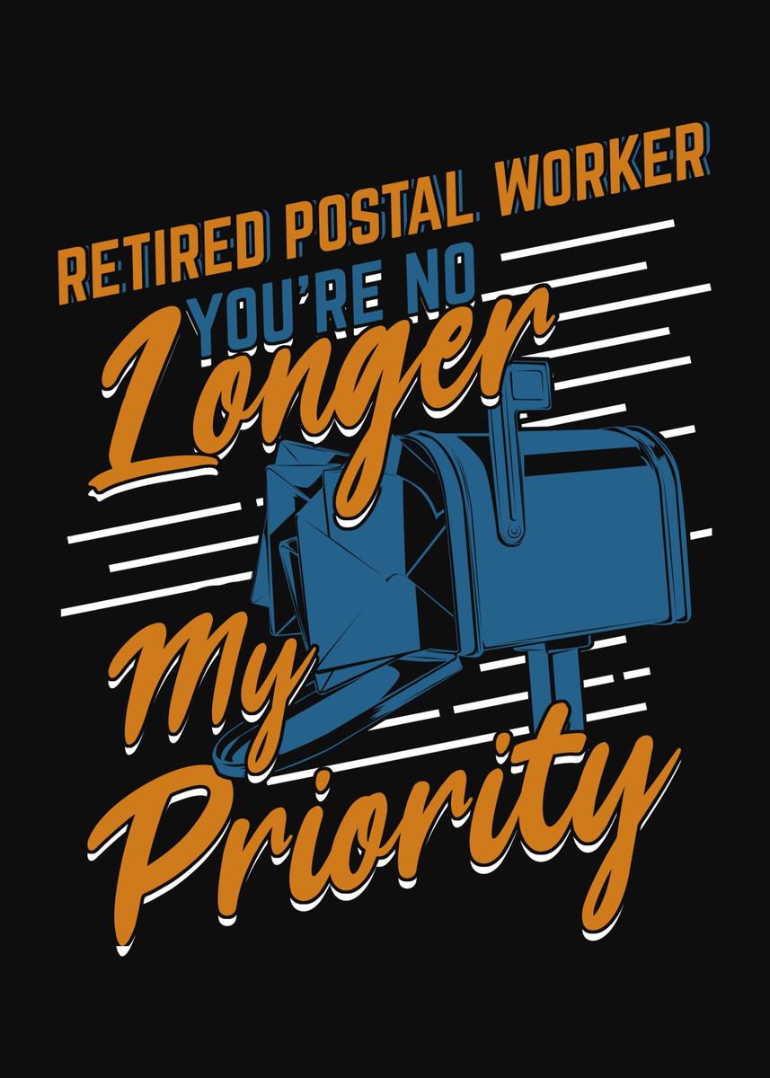 'Retired Postal Worker' Poster by Marcel Doll | Displate