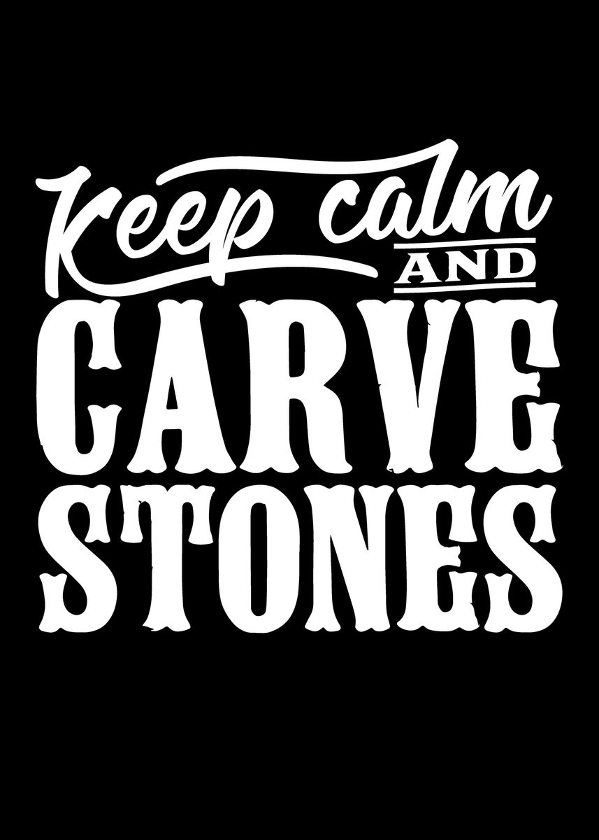 'Stone Carving' Poster by dr3designs | Displate