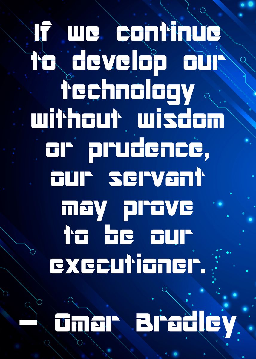 'Omar Bradley' Poster by Reflection Quotes | Displate