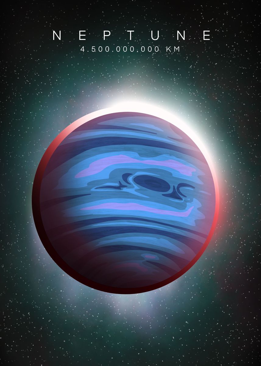 'Neptune' Poster, picture, metal print, paint by Valter Shabani ...