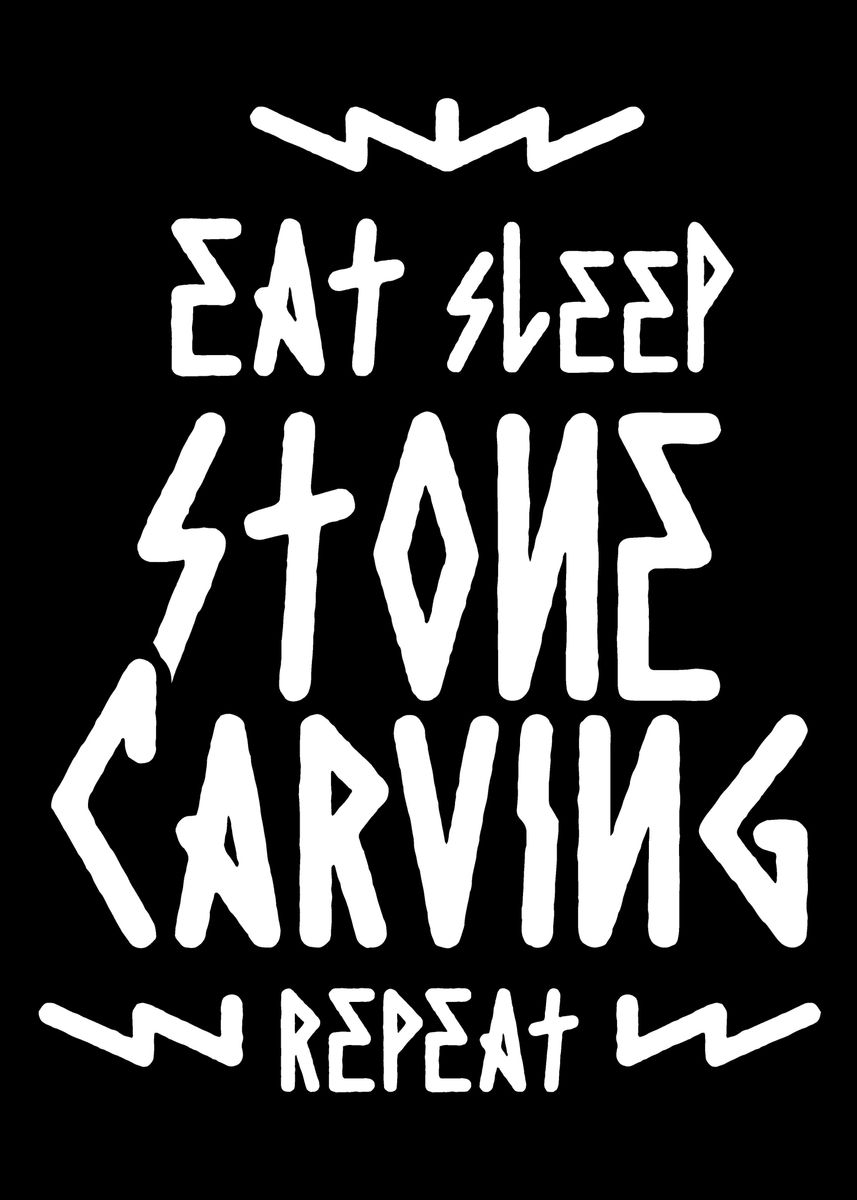 'Stone Carving' Poster by dr3designs | Displate
