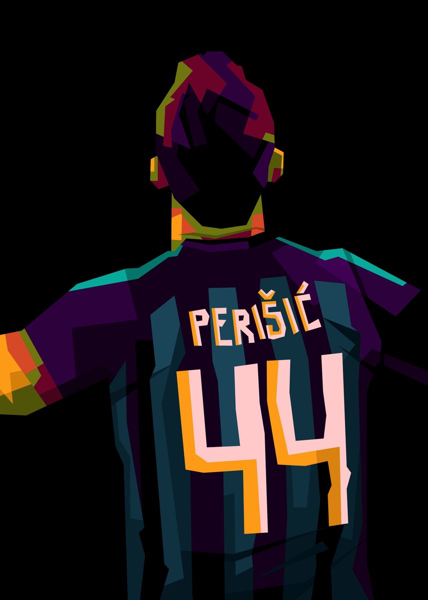 'Ivan Perisic' Poster, picture, metal print, paint by AMIRUDIN 06 ...