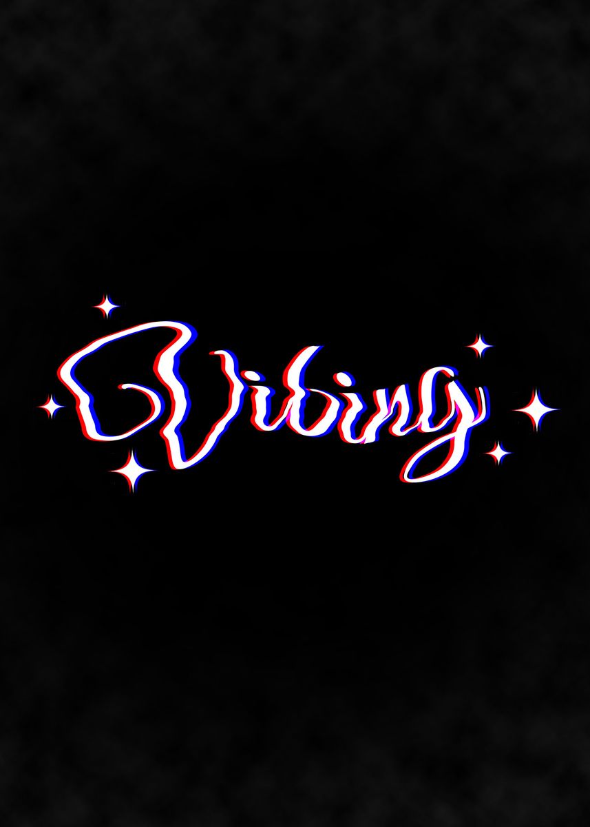 'Just Vibing' Poster, picture, metal print, paint by Milos | Displate