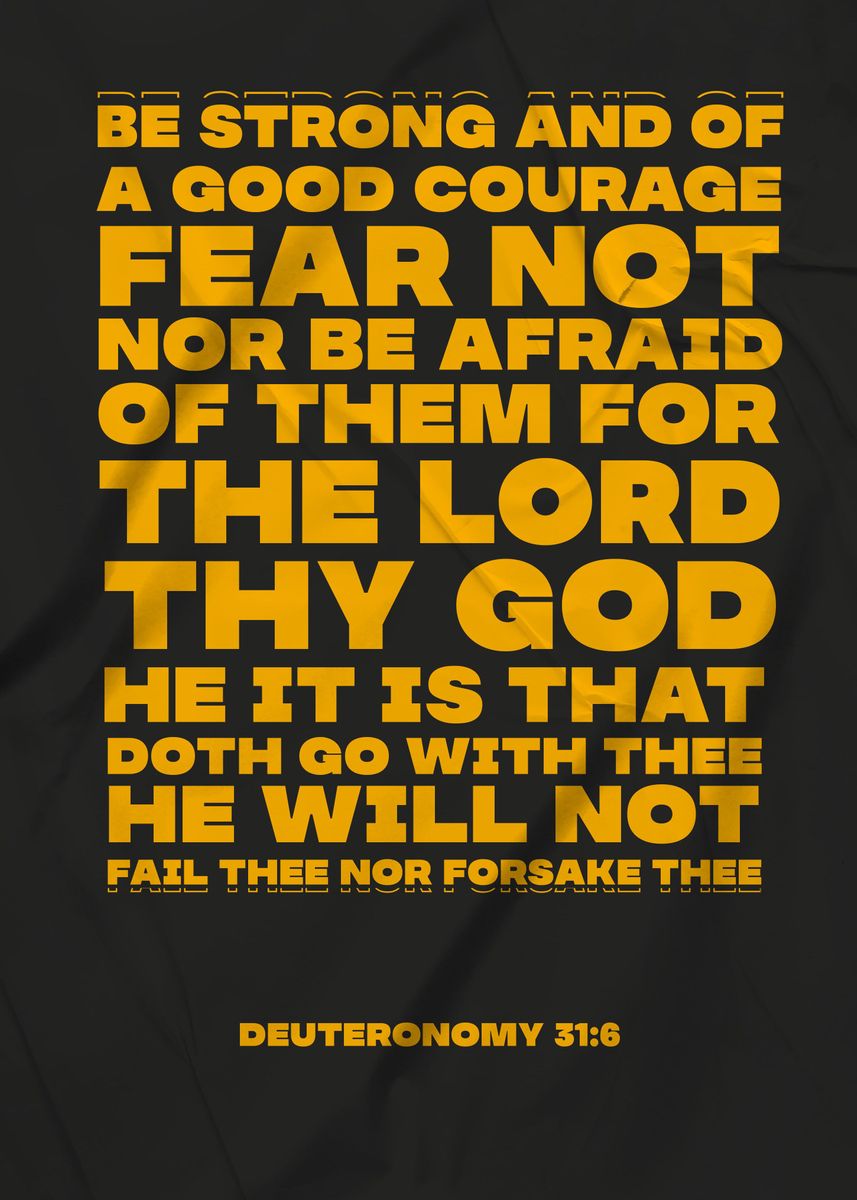 'Deuteronomy 316' Poster by Quieltin Creatives | Displate