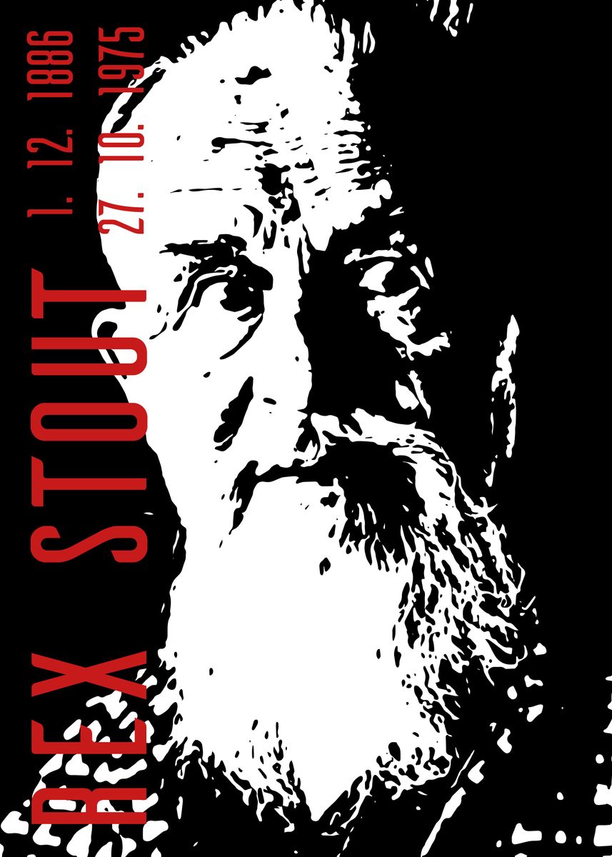 'Rex Stout' Poster by Petra Rommelfanger | Displate