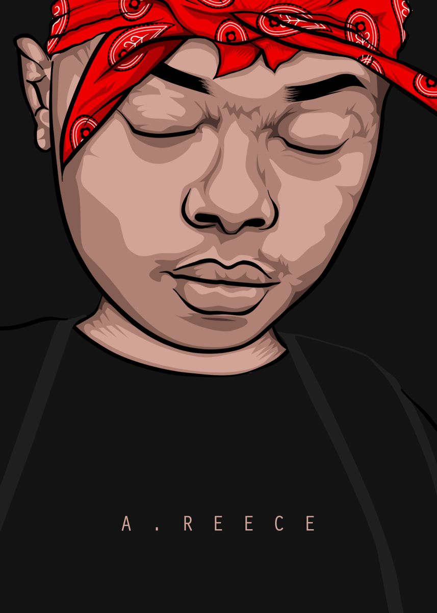 'A REECE' Poster, picture, metal print, paint by Mizzid Creative Icon ...