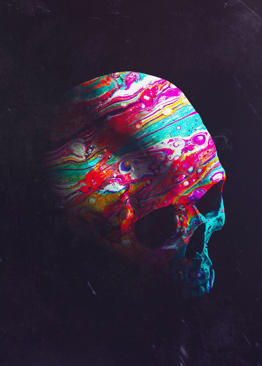 'A Colorful Life Art' Poster, picture, metal print, paint by seam less ...