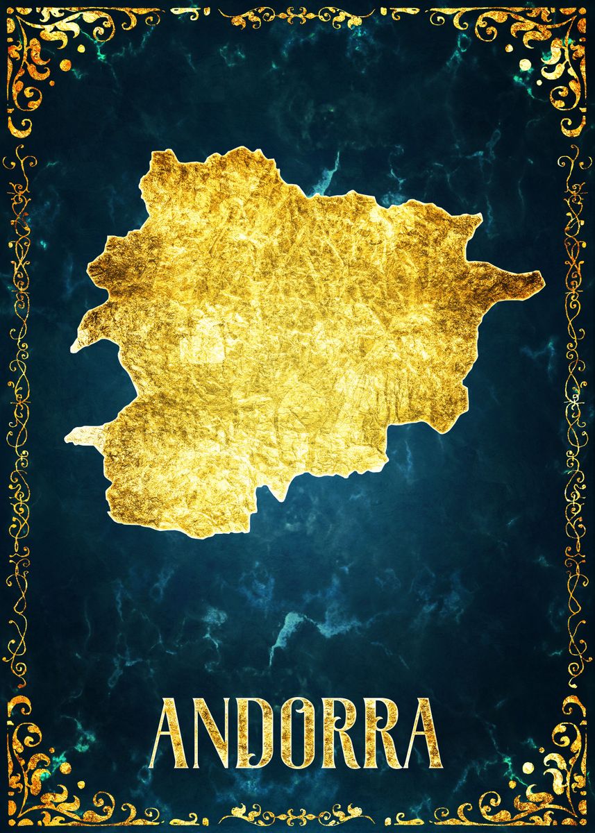 'Andorra la Vella' Poster by SplashDesign | Displate