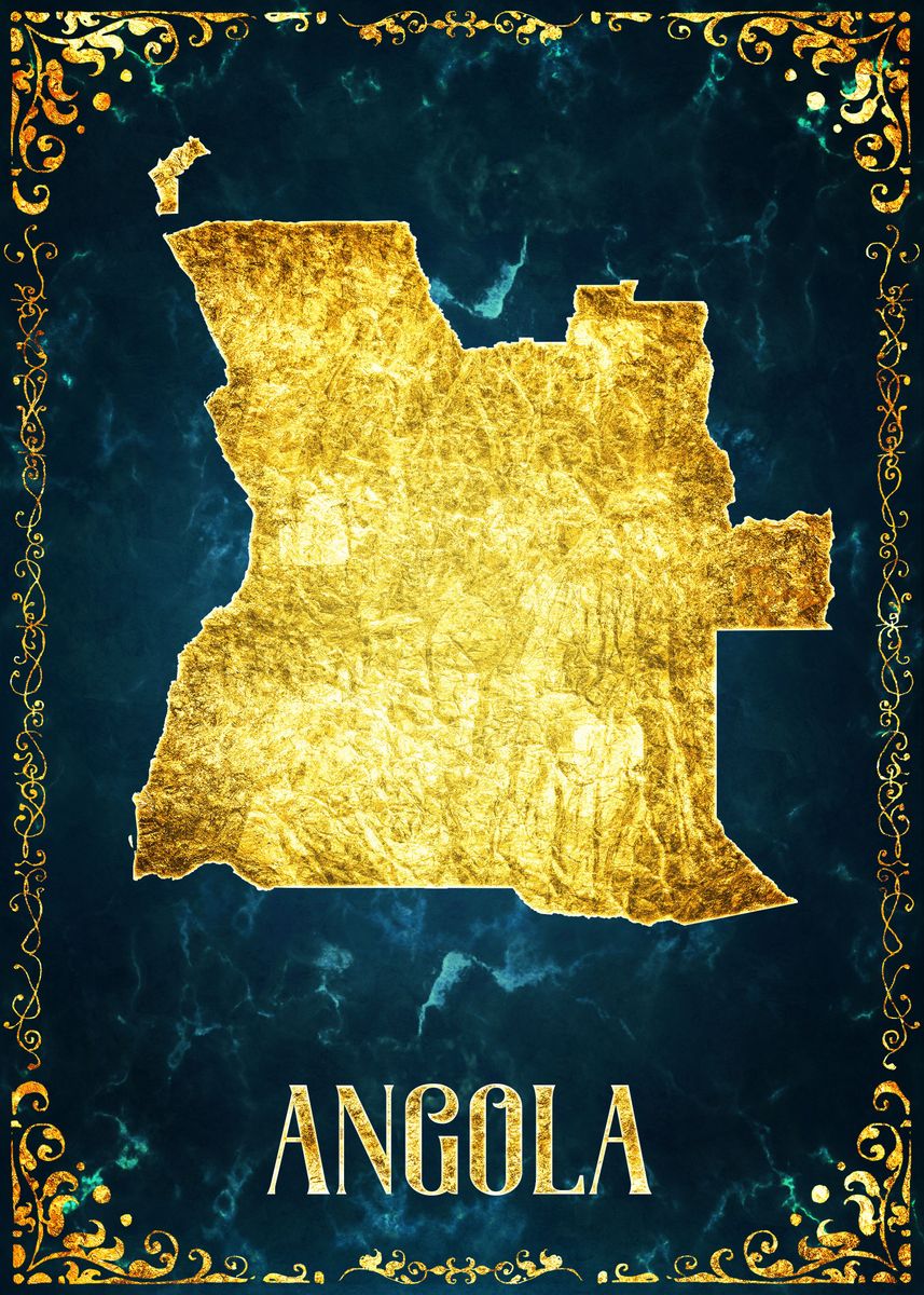 'angola Ambriz' Poster, picture, metal print, paint by SplashDesign ...