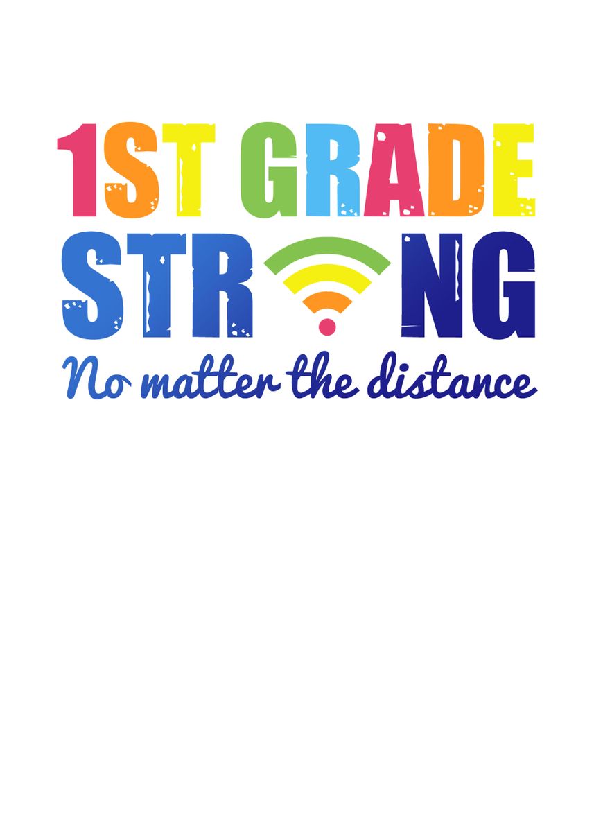 'Funny First Grade Strong' Poster by CheTatanka | Displate