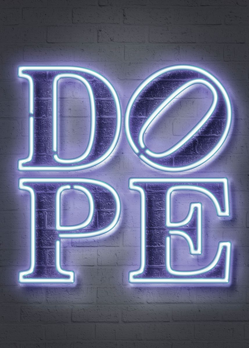 'Dope' Poster, picture, metal print, paint by Octavian Mielu | Displate