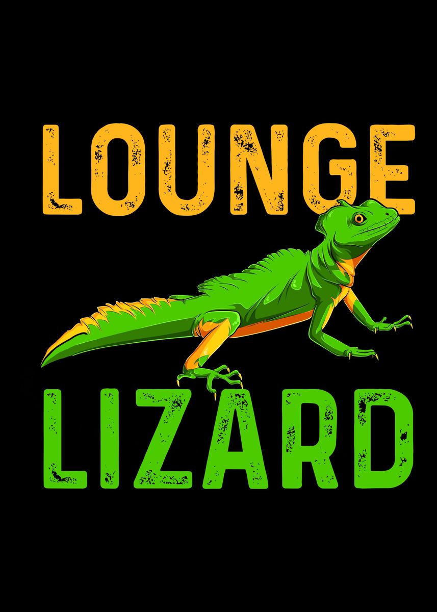 'Lizard Reptile on Wall' Poster, picture, metal print, paint by Hexor ...