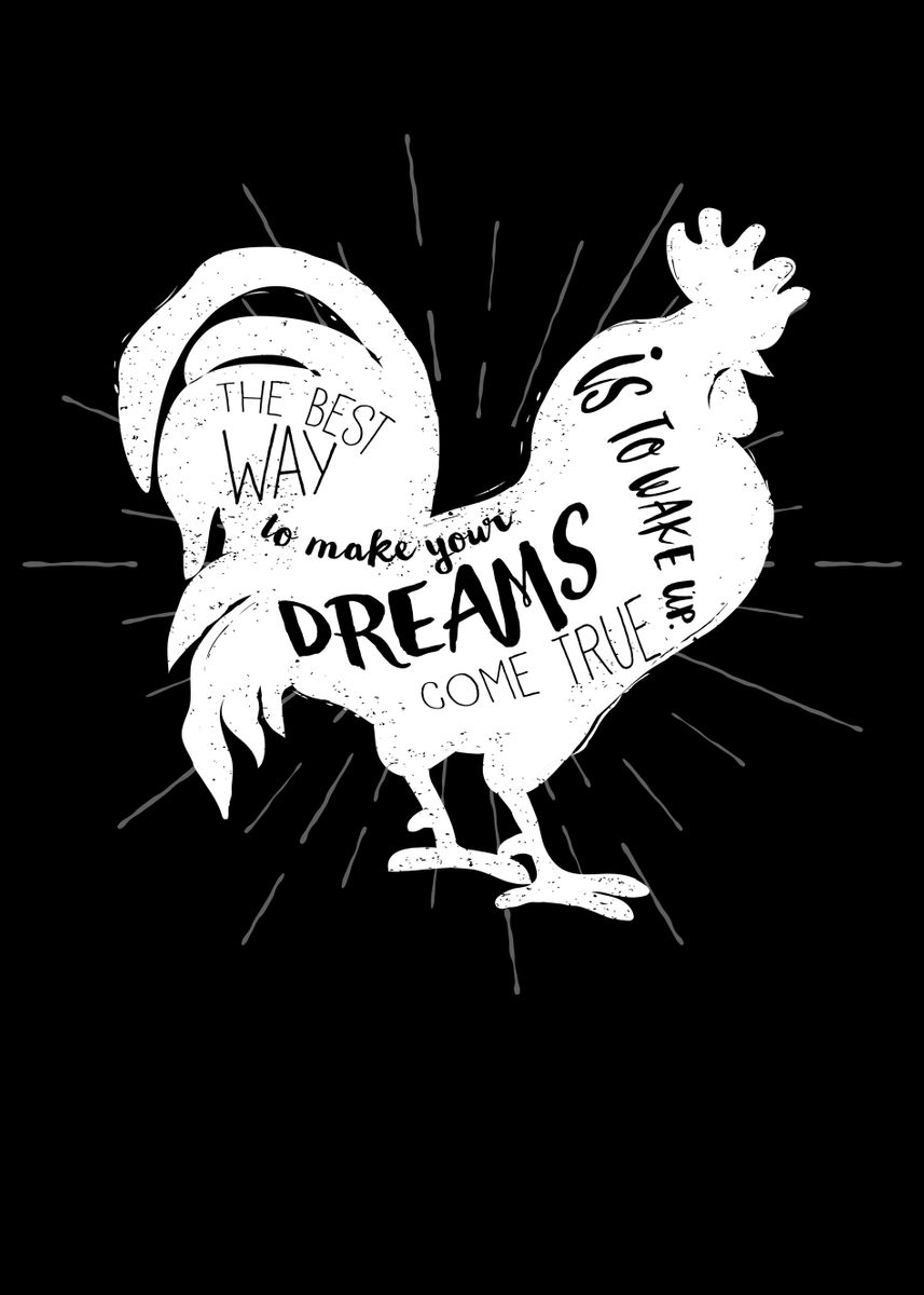 'Make Dreams Come True' Poster, picture, metal print, paint by Foxxy ...