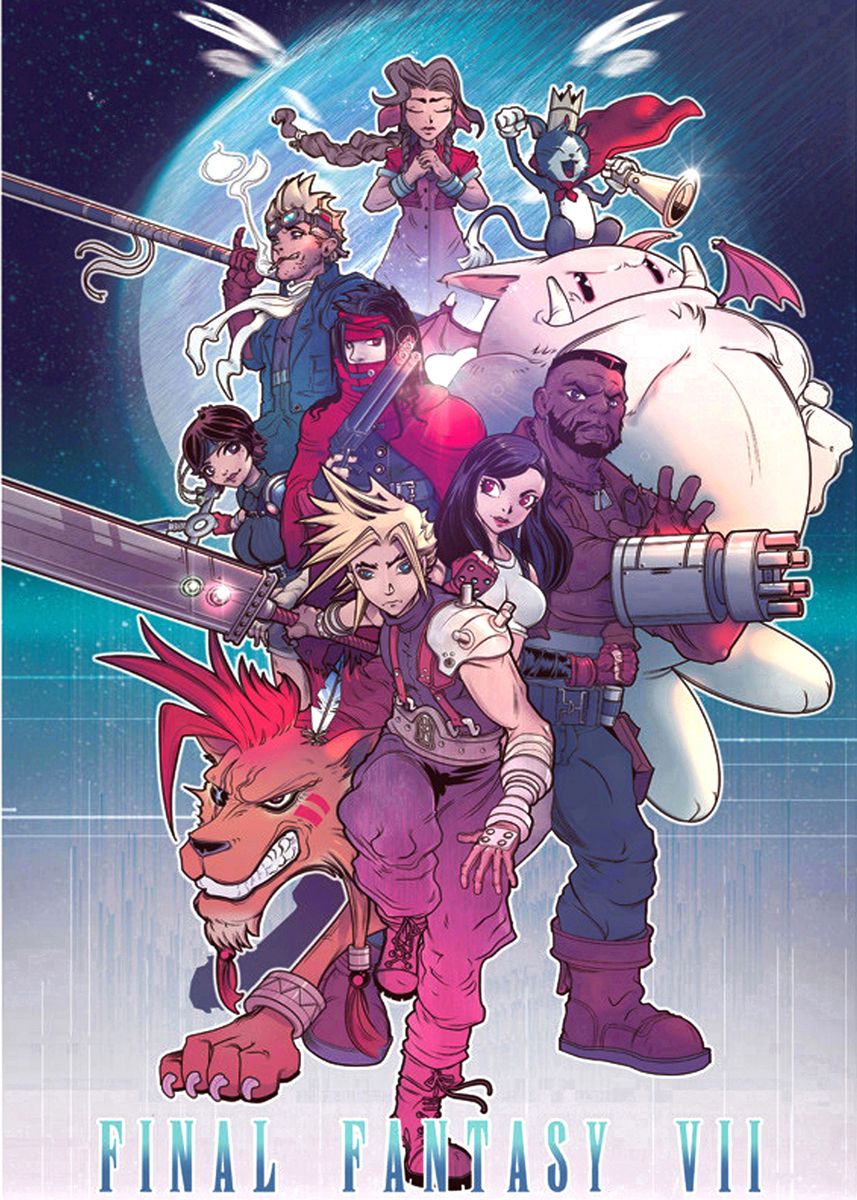 'Final fantasy' Poster, picture, metal print, paint by ...