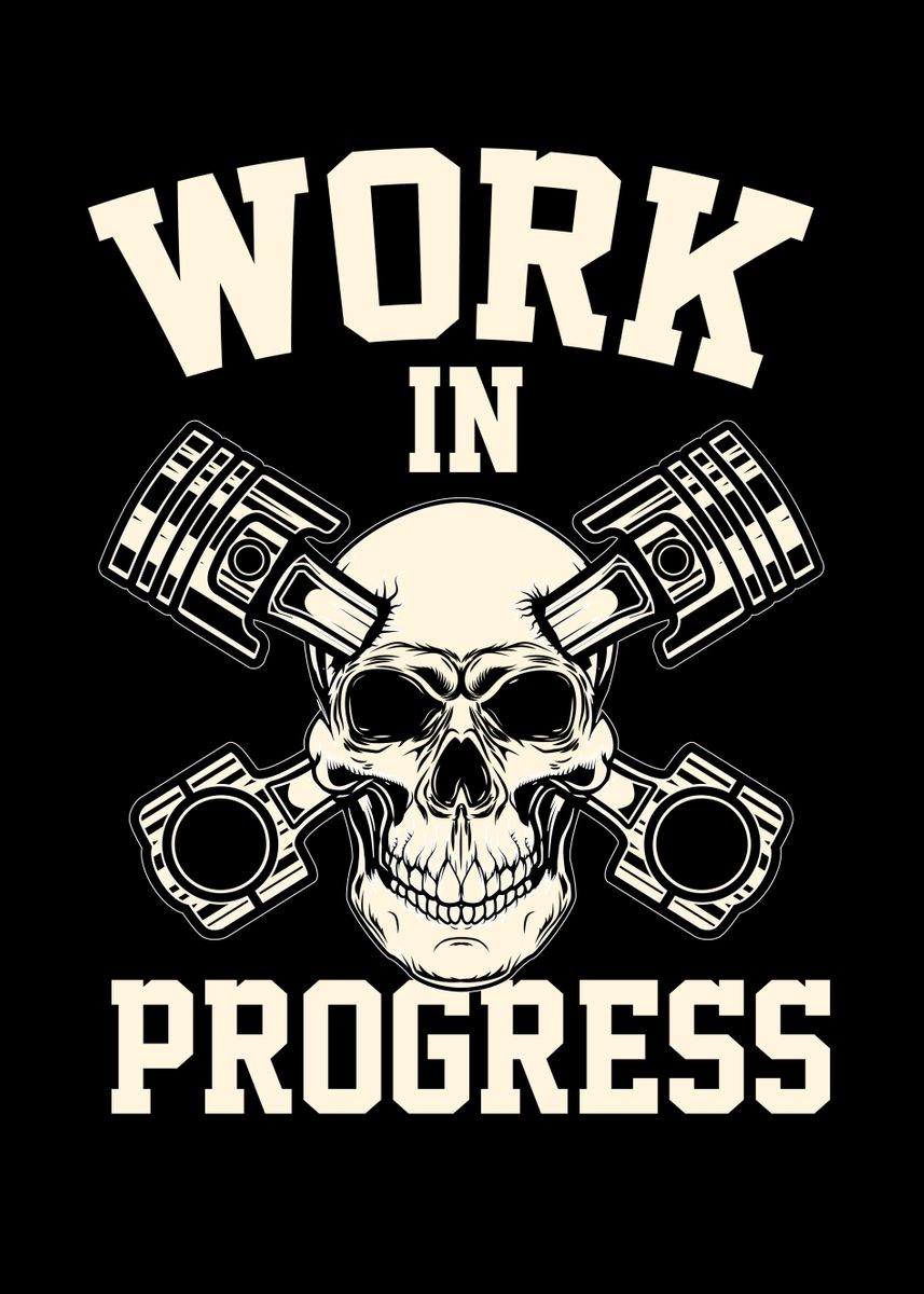 'Car Mechanic' Poster, picture, metal print, paint by ZS C O M M E R C ...