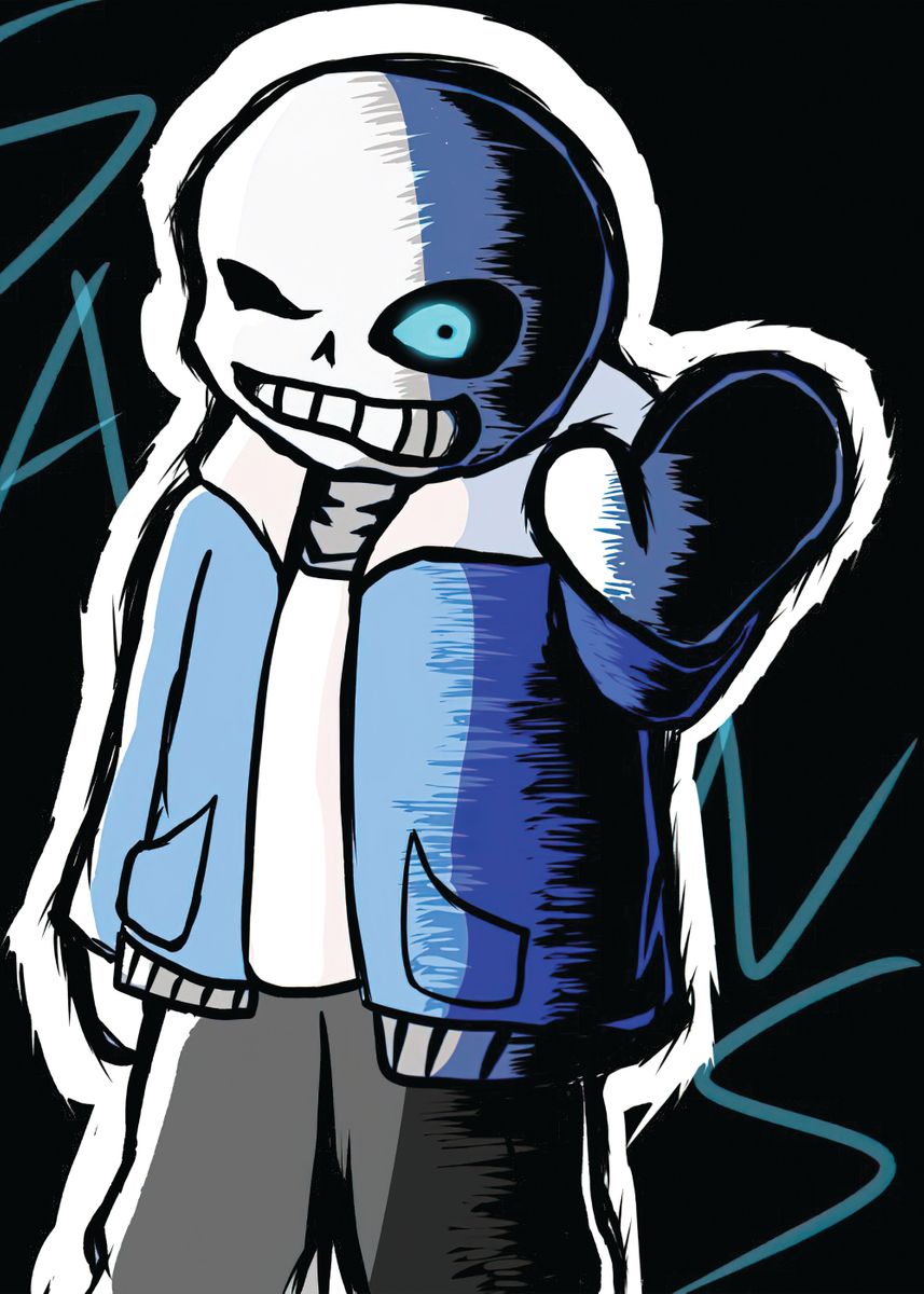 'Sans ' Poster, picture, metal print, paint by Roman | Displate