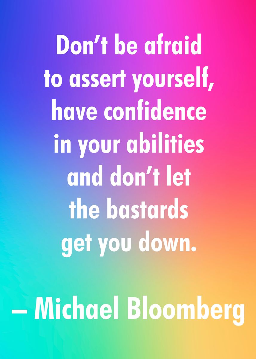 'Michael Bloomberg' Poster, picture, metal print, paint by Reflection ...